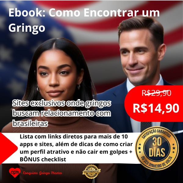 Conquista Gringo Master/CGM-E-book: Como encontrar um Gringo