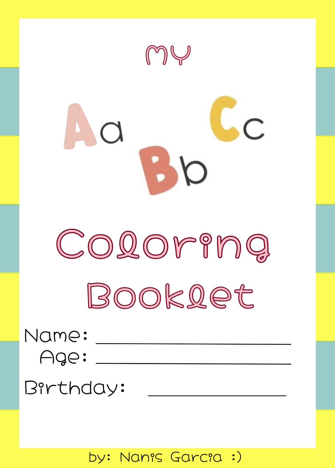 My ABC coloring booklet | Hotmart