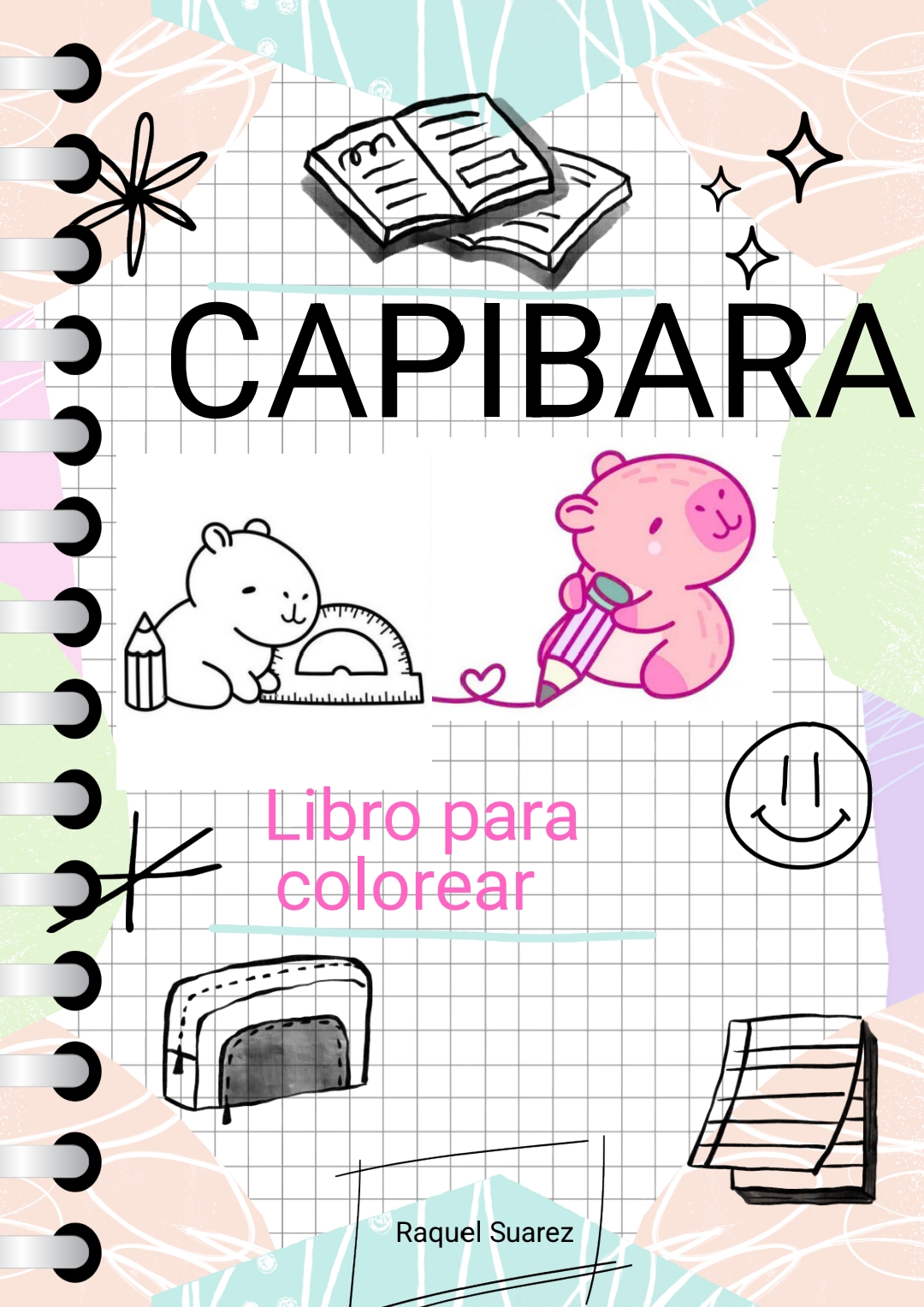 Desata tu creatividad "Libro para colorear CAPIBARA" | Hotmart