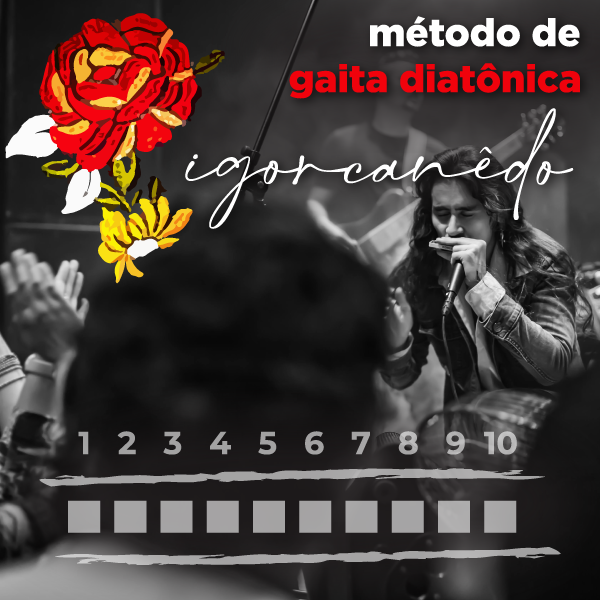 Desc. Método Igor Canêdo Completo + Gaita Diatônica 10 furos + Apos...