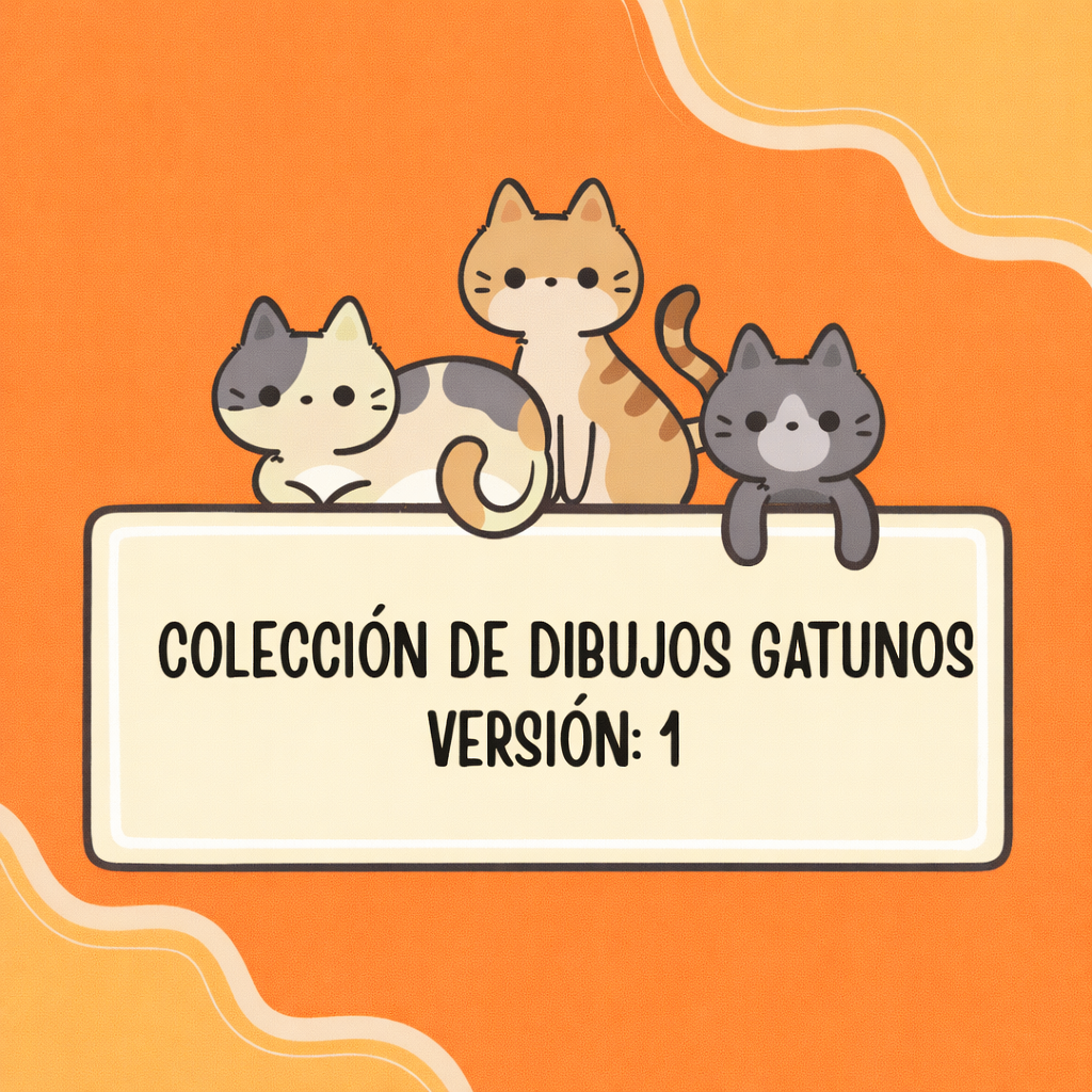 Colección de dibujos gatunos - Miriam subuyuj | Hotmart