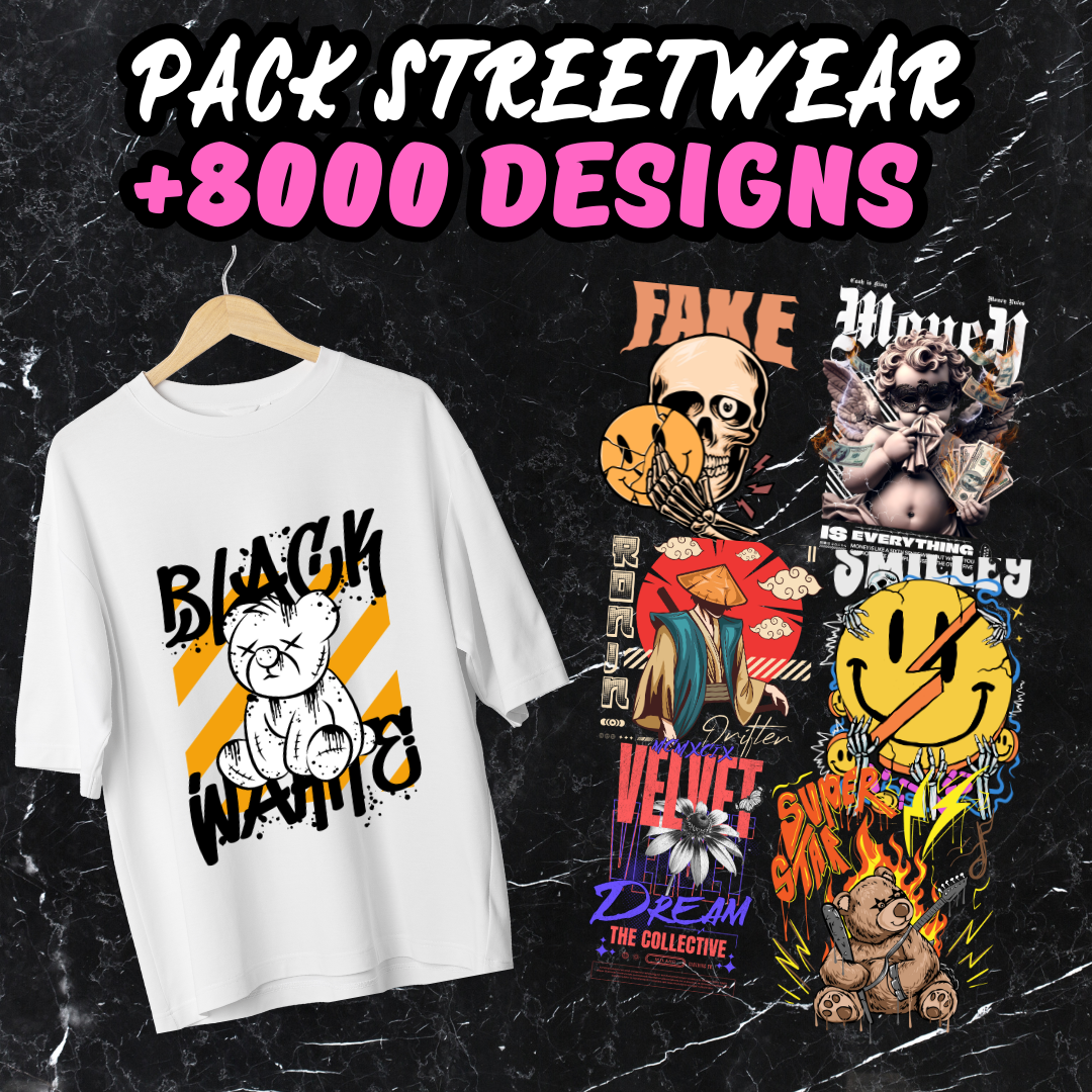 MEGA PACK DISEÑOS STREETWEAR