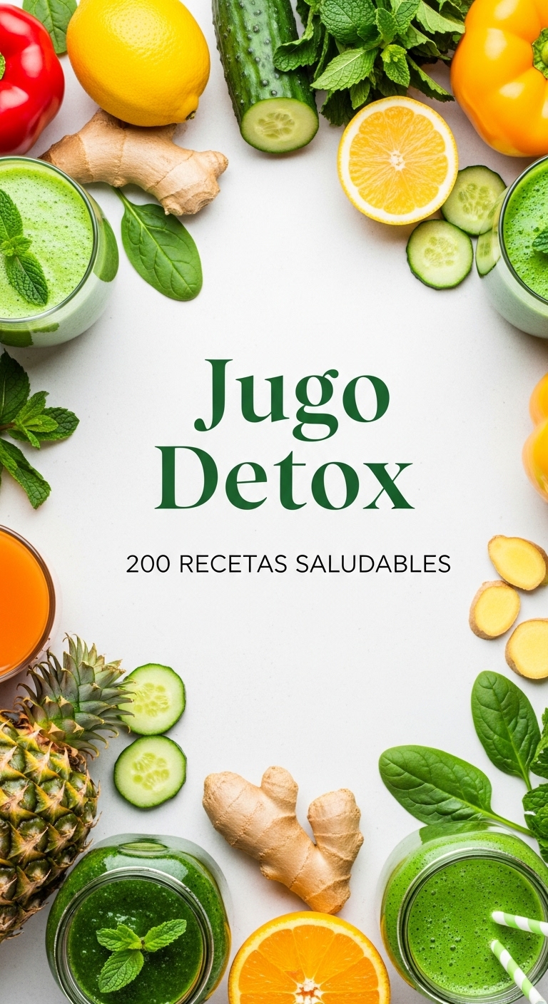 Jugo Detox — 200 Recetas Antidepresivas y Saludables - Edu Motion