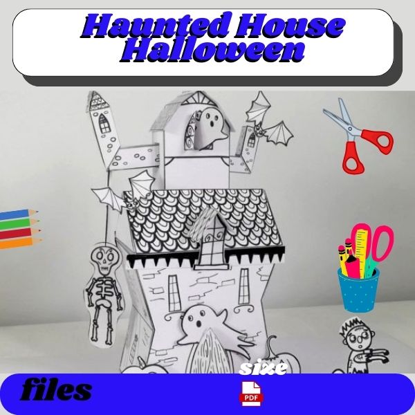 Halloween Place Value Activity| Haunted House Craft |coloring page/...