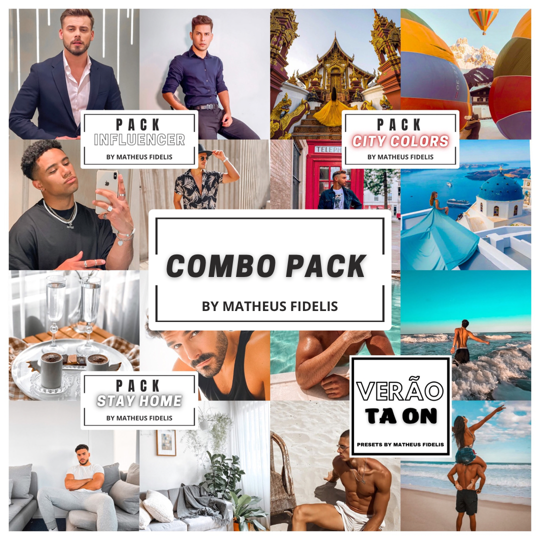 COMBO PACK - Presets by Matheus Fidelis