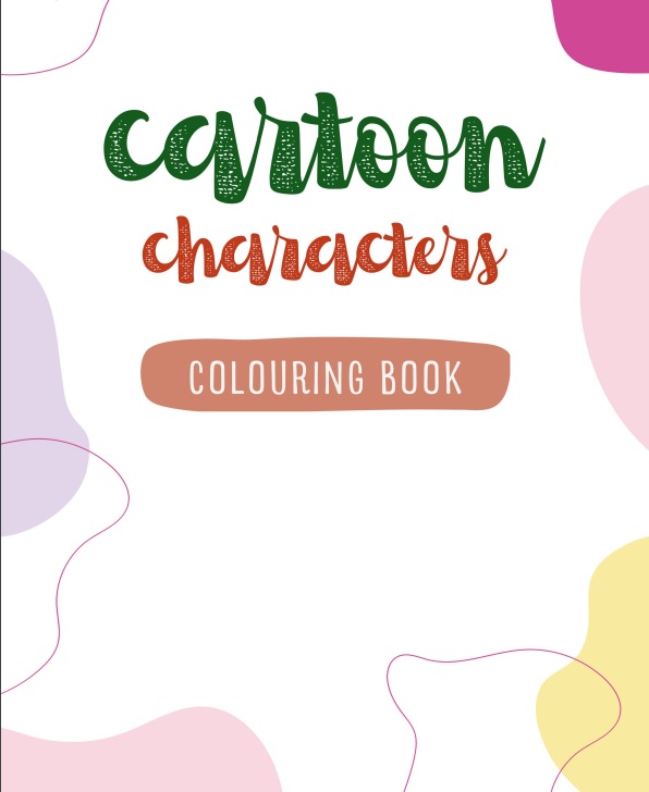 Coloring cartoon characters, Printable coloring Pages for children