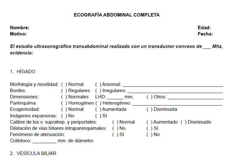 Formato para escribir - Ecografía abdominal completa - Joseph Gueva...