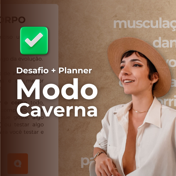 Desafio + Planner Modo Caverna - Larissa Nogali | Hotmart