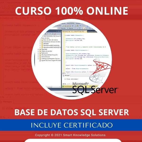 Curso completo 100% Online de Base de Datos SQL Server incluye libro y ...