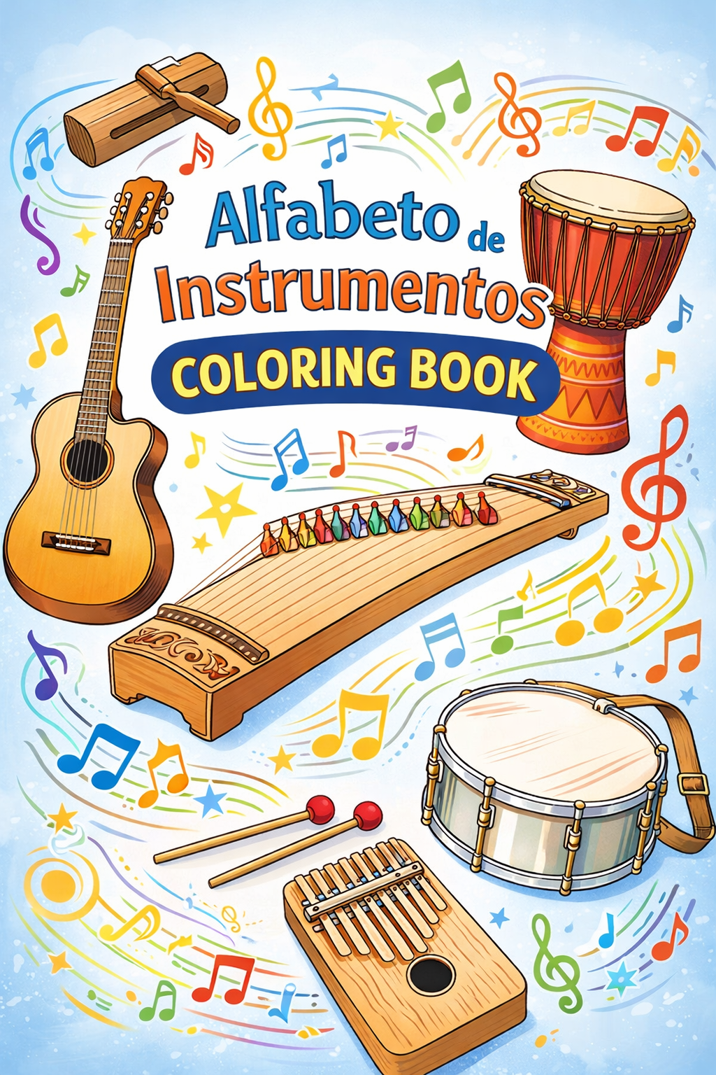 Alfabeto de Instrumentos- Coloring Book Infantil - LIANA KELLY DA ...