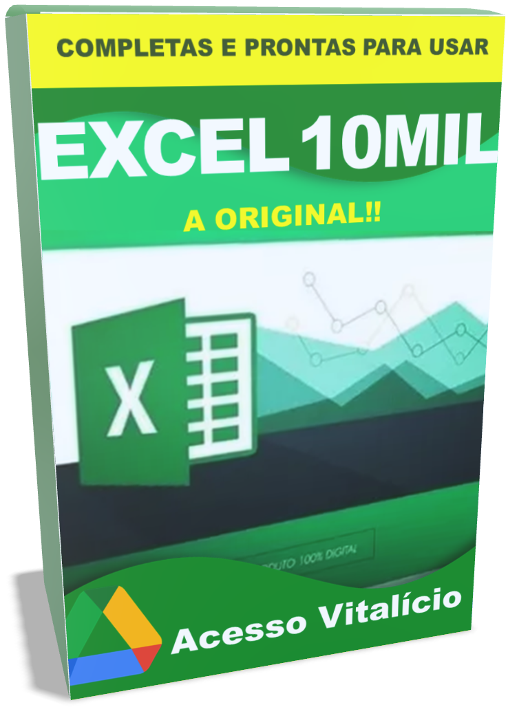 Pacote 10mil Planilhas Excel Editáveis+ Brindes - GraphicMix | Hotmart