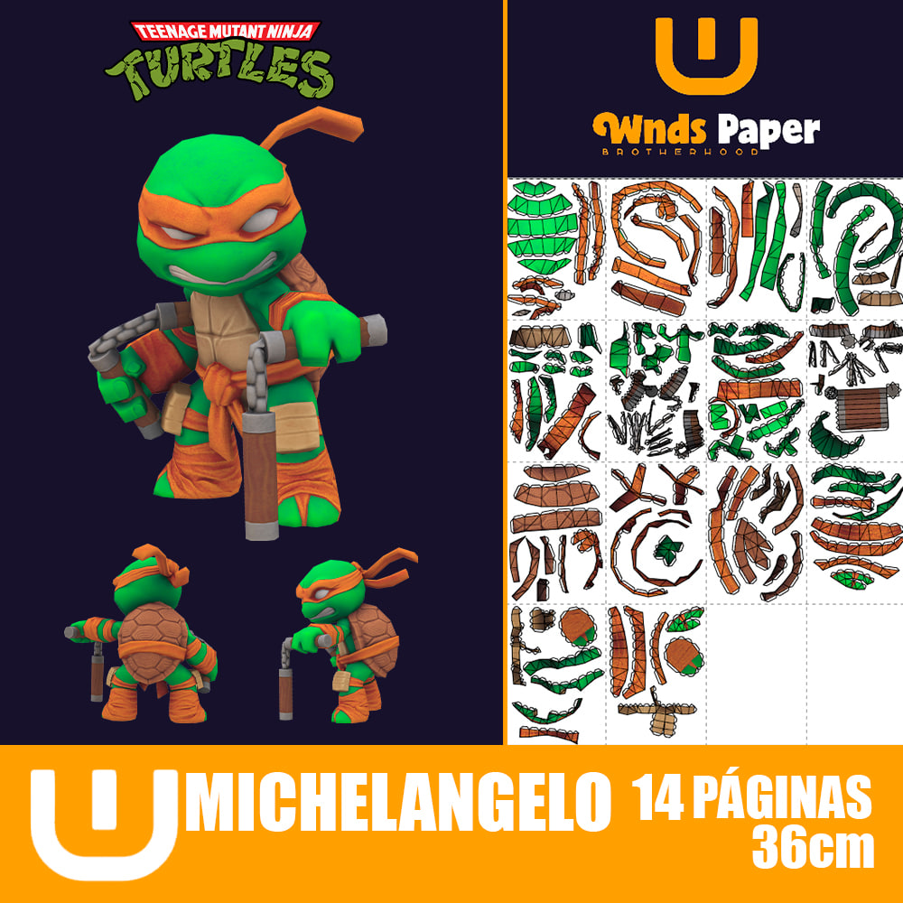 Tartarugas Ninja -MICHELANGELO - weslei nunes da silva | Hotmart