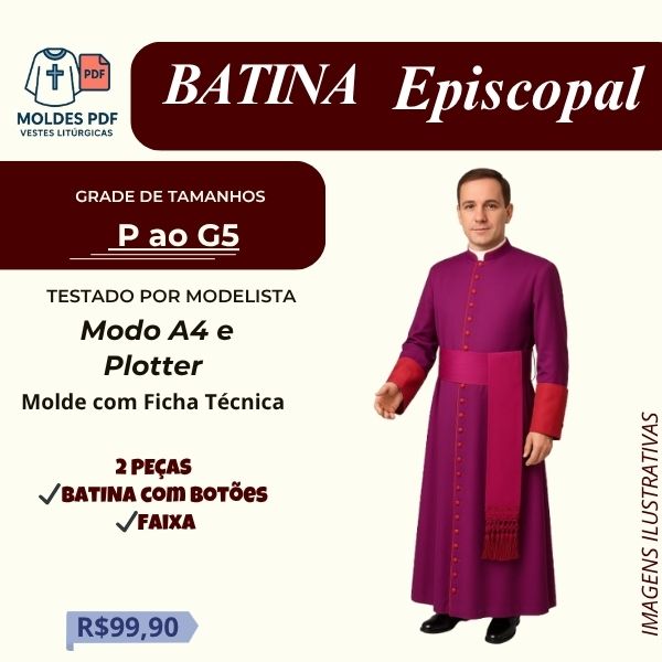 Batina Episcopal + Faixa