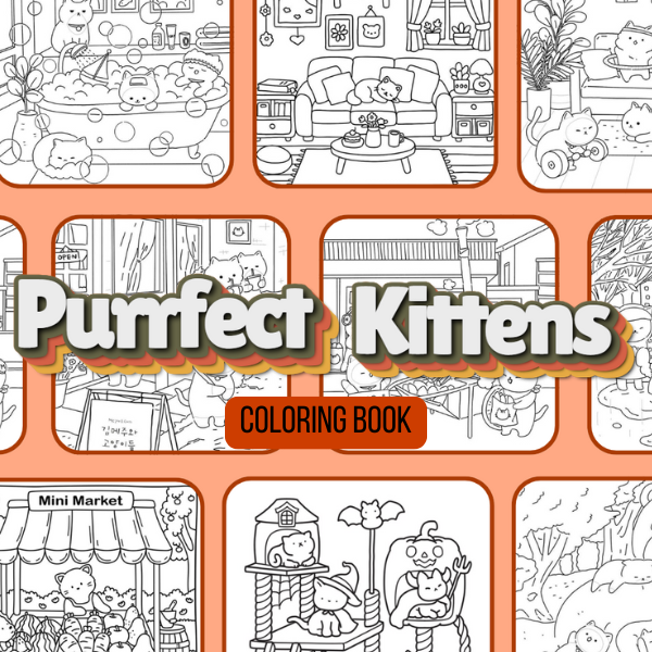 Purrfect Kittens Coloring Book