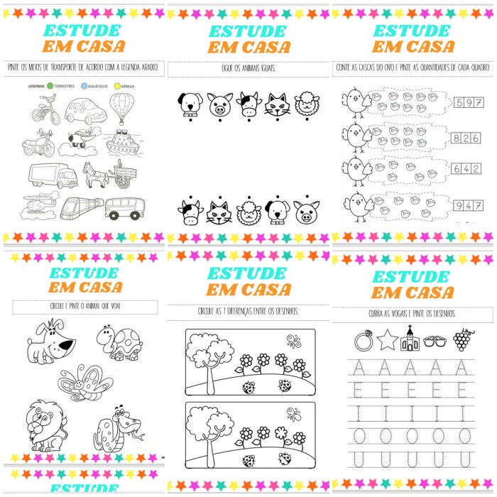 80 Atividades Pedagógicas Para Ensinar Em Casa Educação Infantil