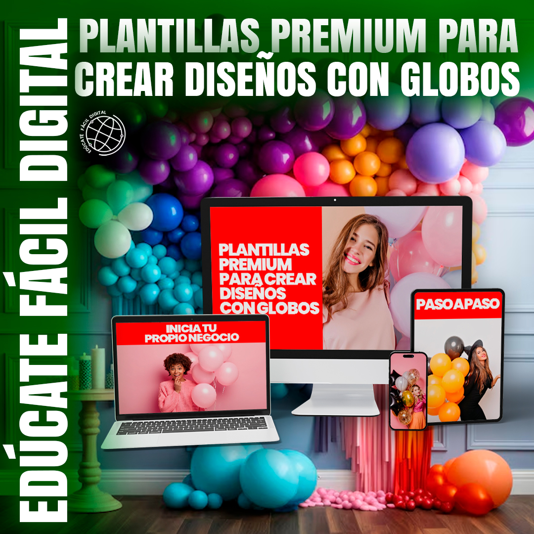 PLANTILLAS PREMIUM PARA CREAR DISEÑOS CON GLOBOS - Educatefácil en ...
