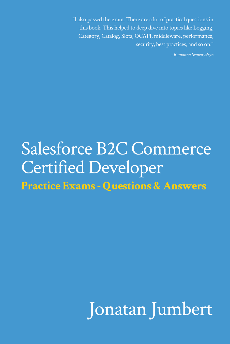 Salesforce B2C Commerce Certified Developer