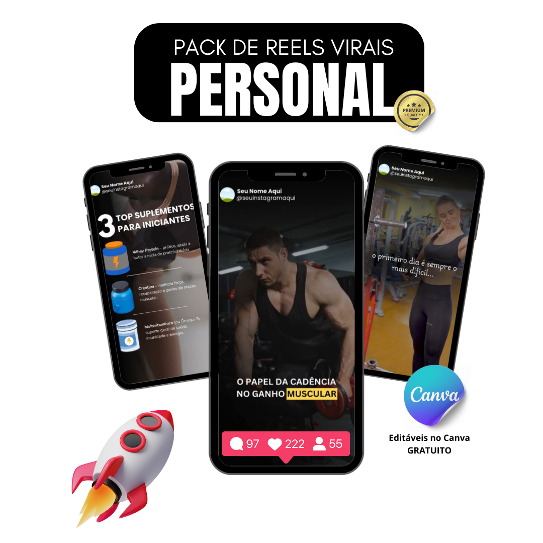 Pack de Reels Virais para Personal Trainer