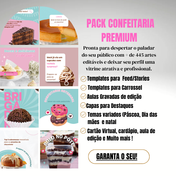 Pack Confeitaria - Raabe Souza da Silva de Matos | Hotmart