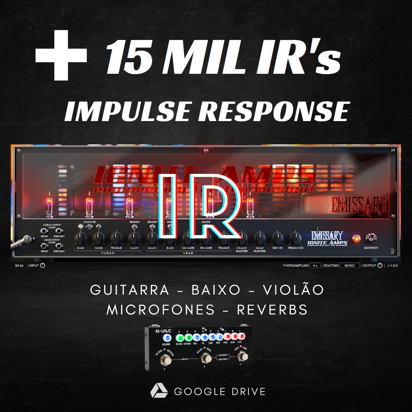 15 Mil IR Impulse Response + Leitor de IR