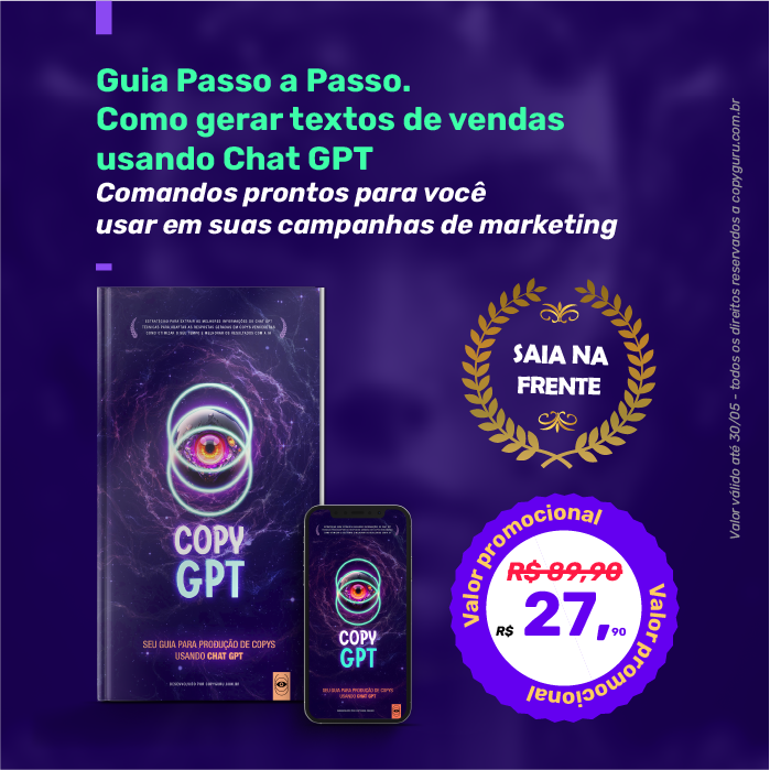 Copy GPT - Seu guia de Copywriting com Chat GPT - Copy Guru | Hot...