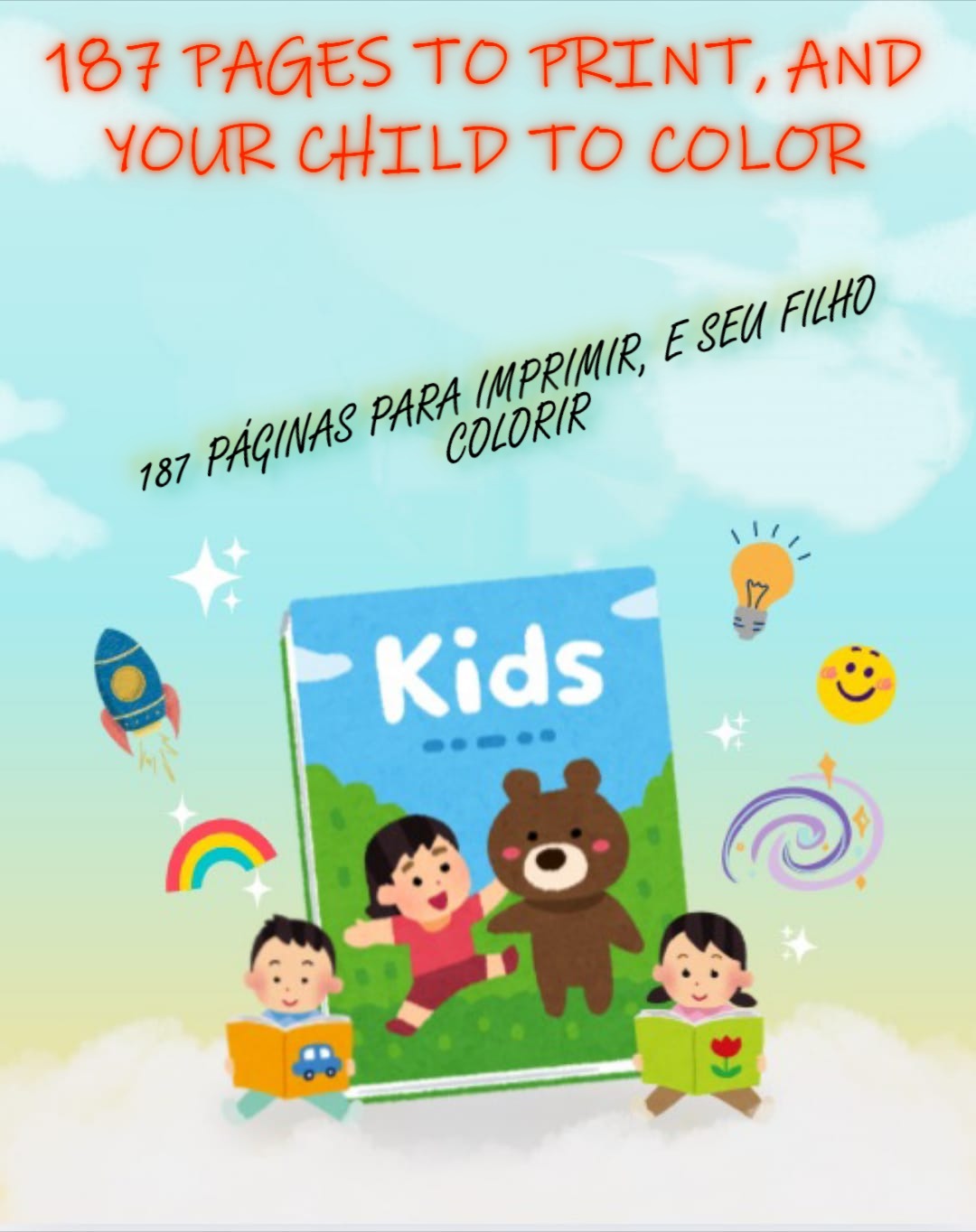 kids coloring books -256 Pages