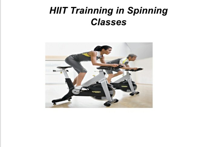 HIIT TRAINING IN SPINNING CLASSES