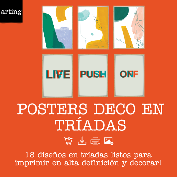 TRIADAS POSTERS DE DISEÑO IMPRIMIBLES - Arting | Hotmart