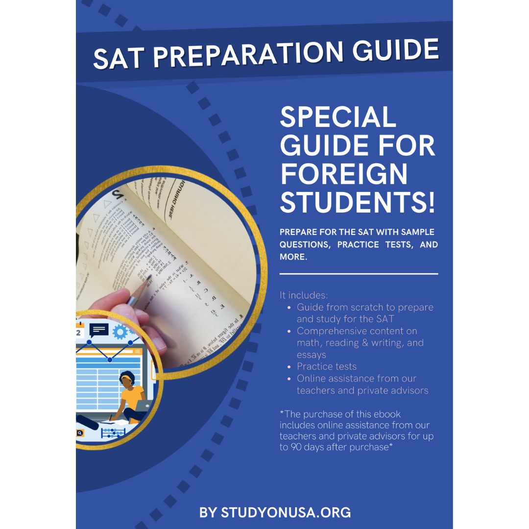 SAT Preparation Guide (Ebook format) | Special guide for foreign students!