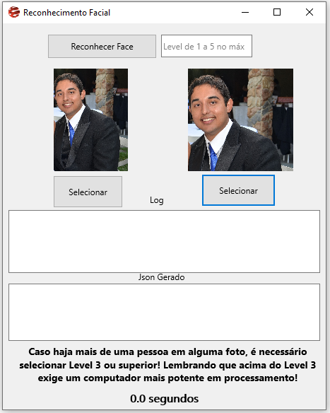Reconhecimento facial com delphi e server em python