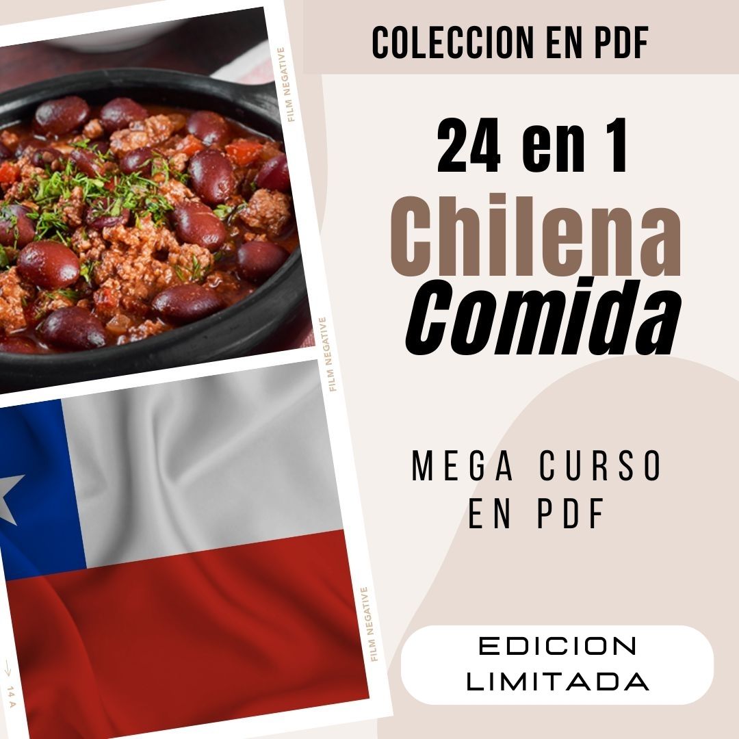 Curso digital de COCINA Y RECETAS CHILENAS | 24 ebooks en PDF