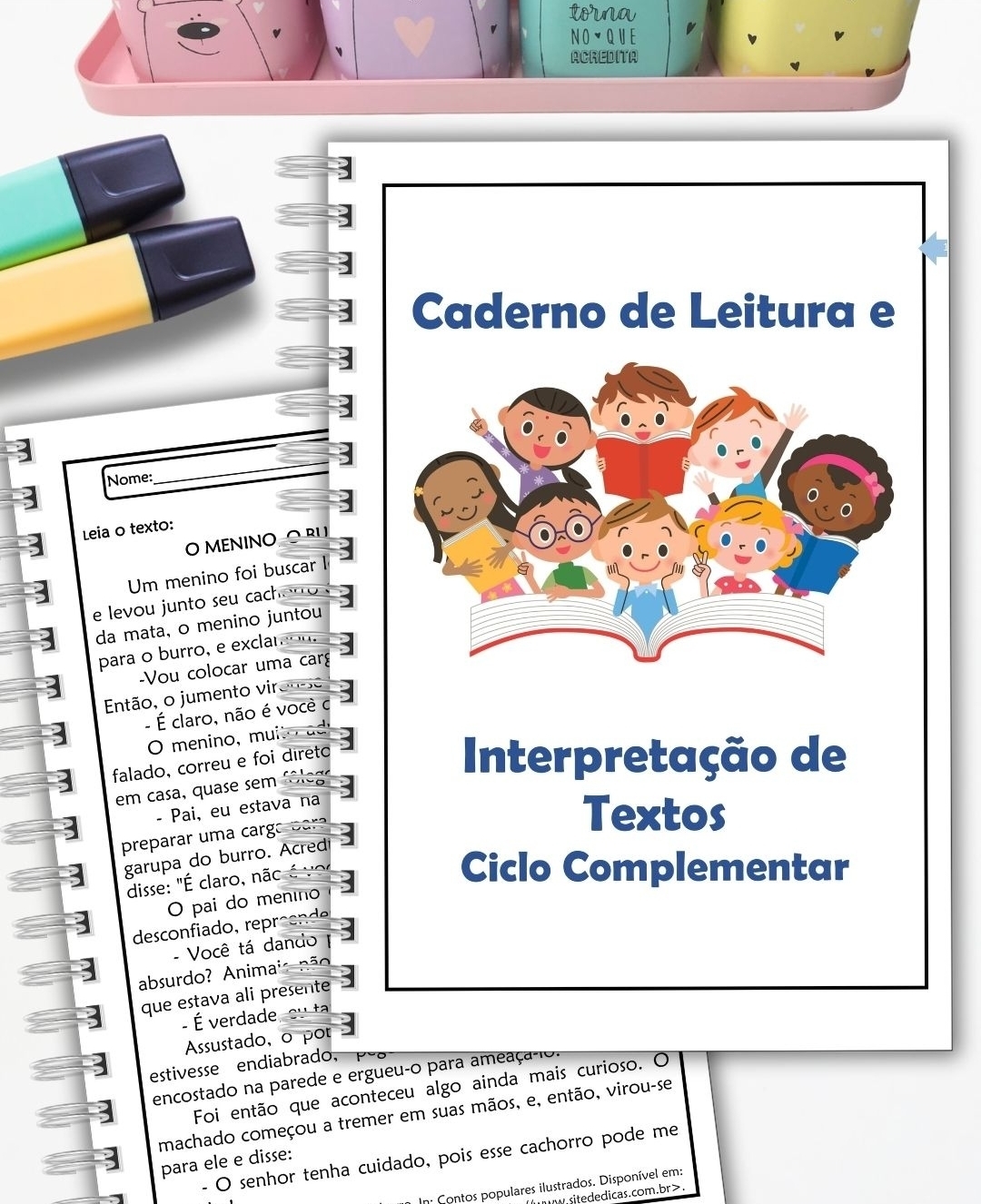 CADERNO DE LEITURA E INTERPRETAÇÃO DE TEXTOS - CICLO COMPLEMENTAR