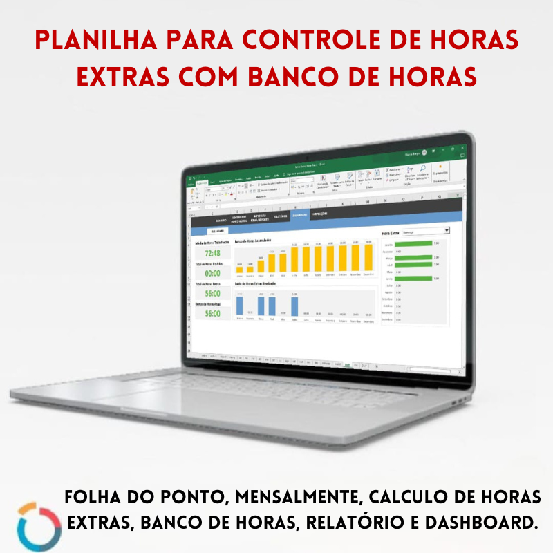 Planilha para controle de horas extras com banco de horas - Inovaçã...