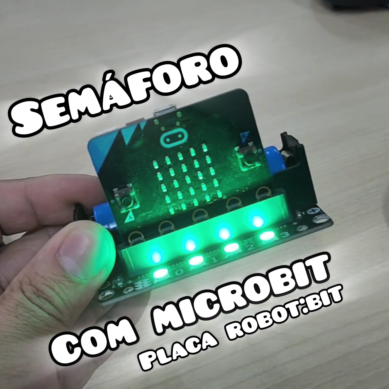 Semáforo - com microbit usando placa robotbit - Aprendiz Maker | Ho...