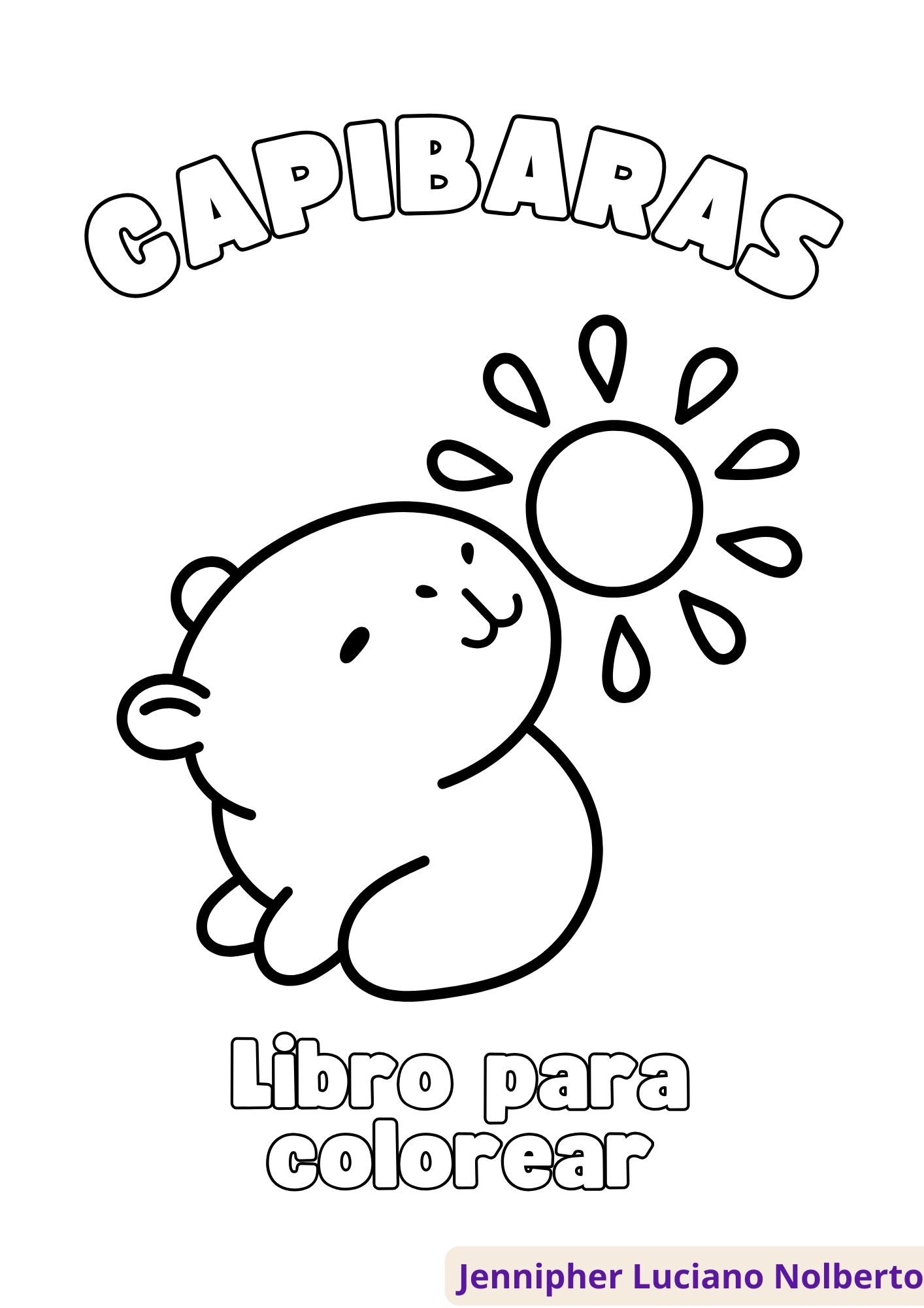 CAPiBARA | LIBRO DE COLOREAR | Hotmart