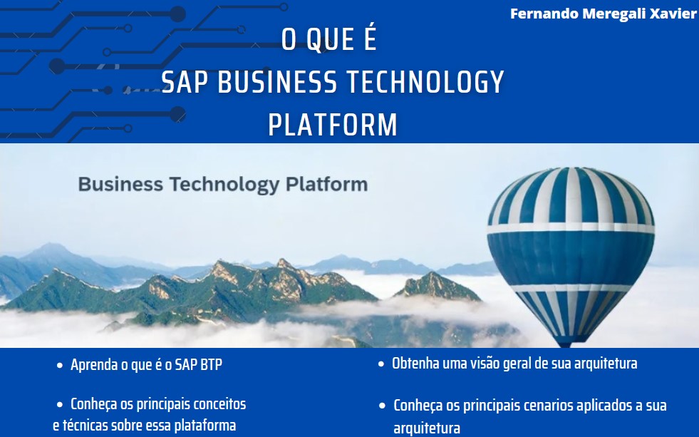 O que é SAP Business Technology Platform - Fernando Meregali Xavier...