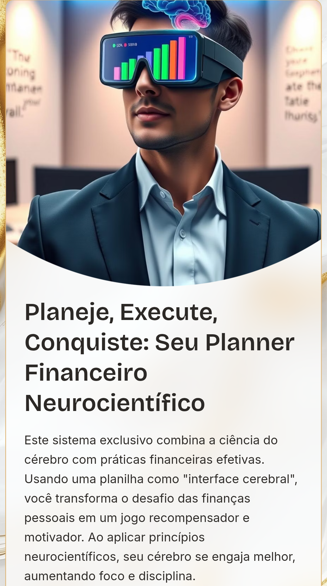 Planeje, Execute, Conquiste: Seu Planner Financeiro Neurocientífico