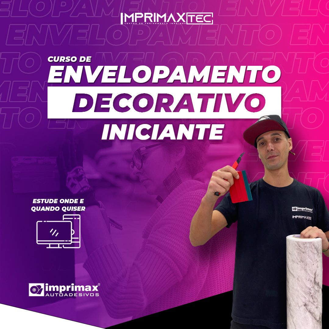 Envelopamento decorativo para Iniciantes - Imprimax Tec | Hotmart