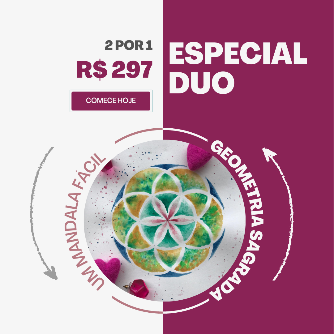 Combo: Mandalas, a Geometria Sagrada + Aquarela: Efeito Natural para Um ...
