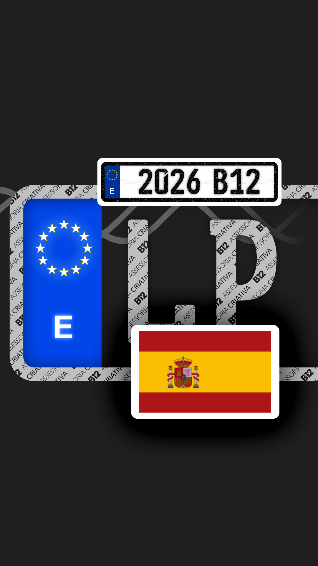 European Vehicle Registration Plate in Vector 100% accurate | Spain ...