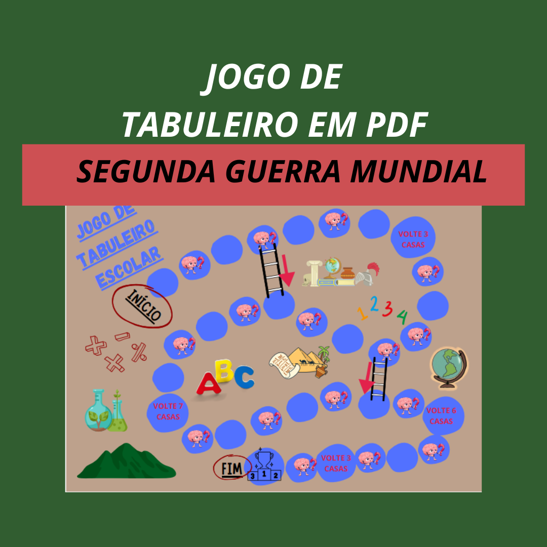 TABULEIRO SEGUNDA GUERRA MUNDIAL EM PDF - MD PEDAGÓGICO | Hotmart