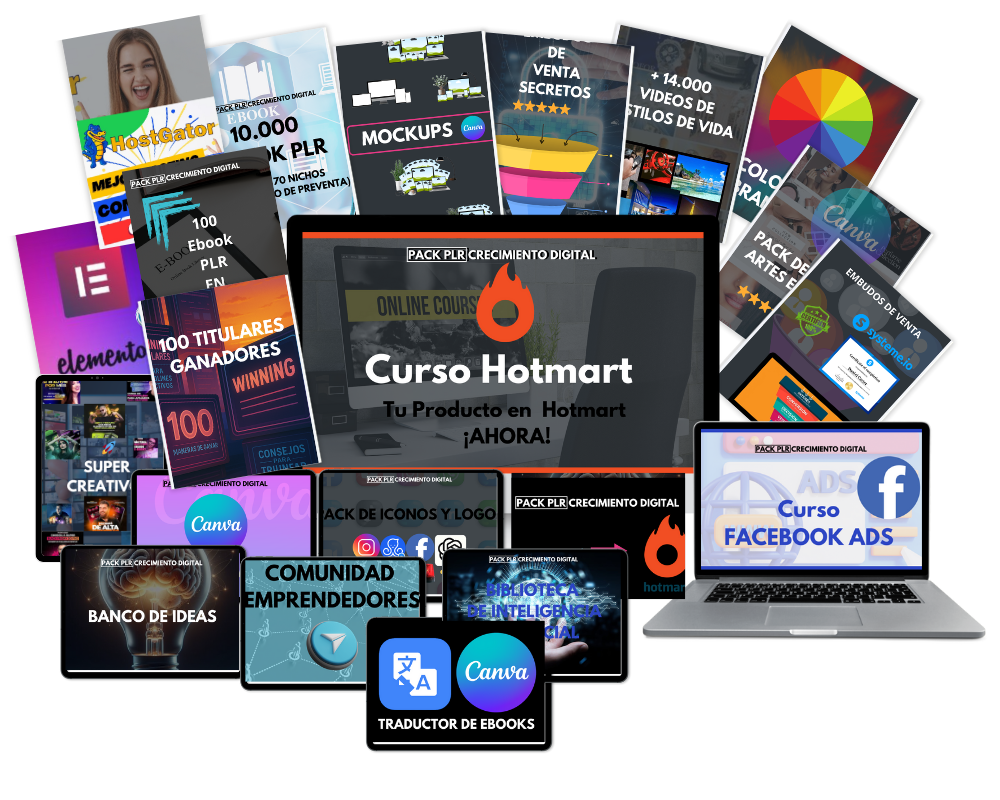 PACK PLR CRECIMIENTO DIGITAL - e-Learning Academy | Hotmart