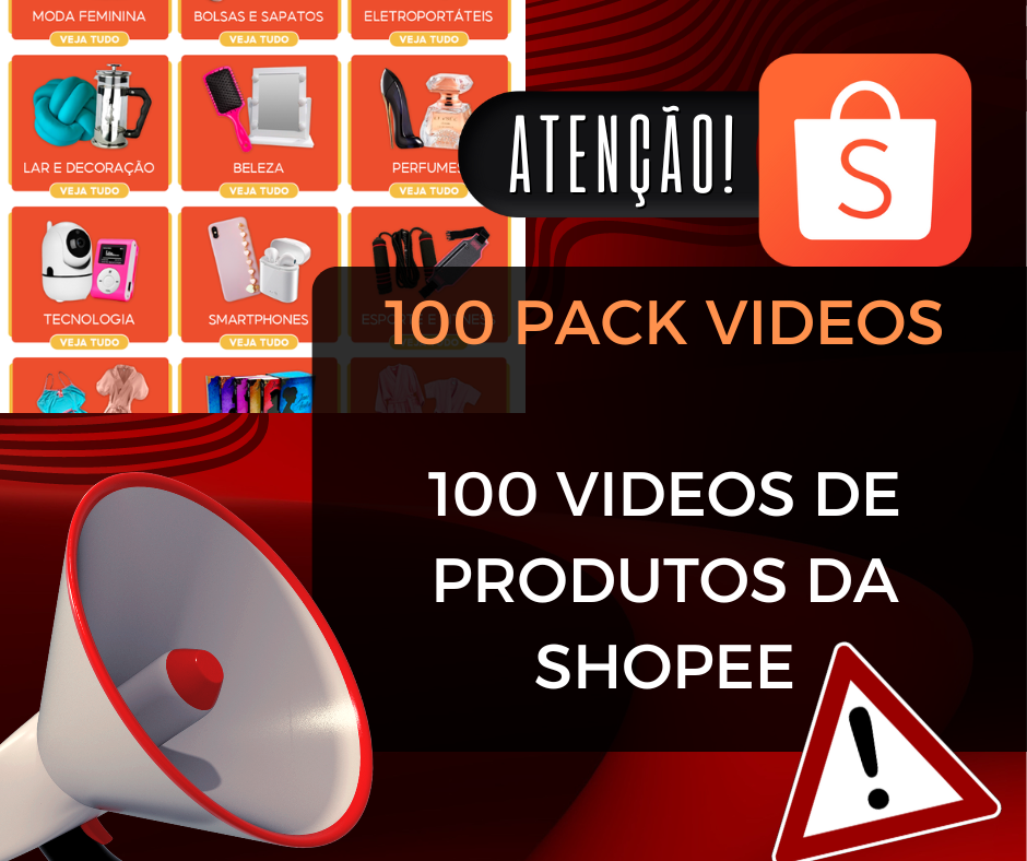 Pack 100 Videos de produtos da Shopee - Mauricio Pereira | Hotmart