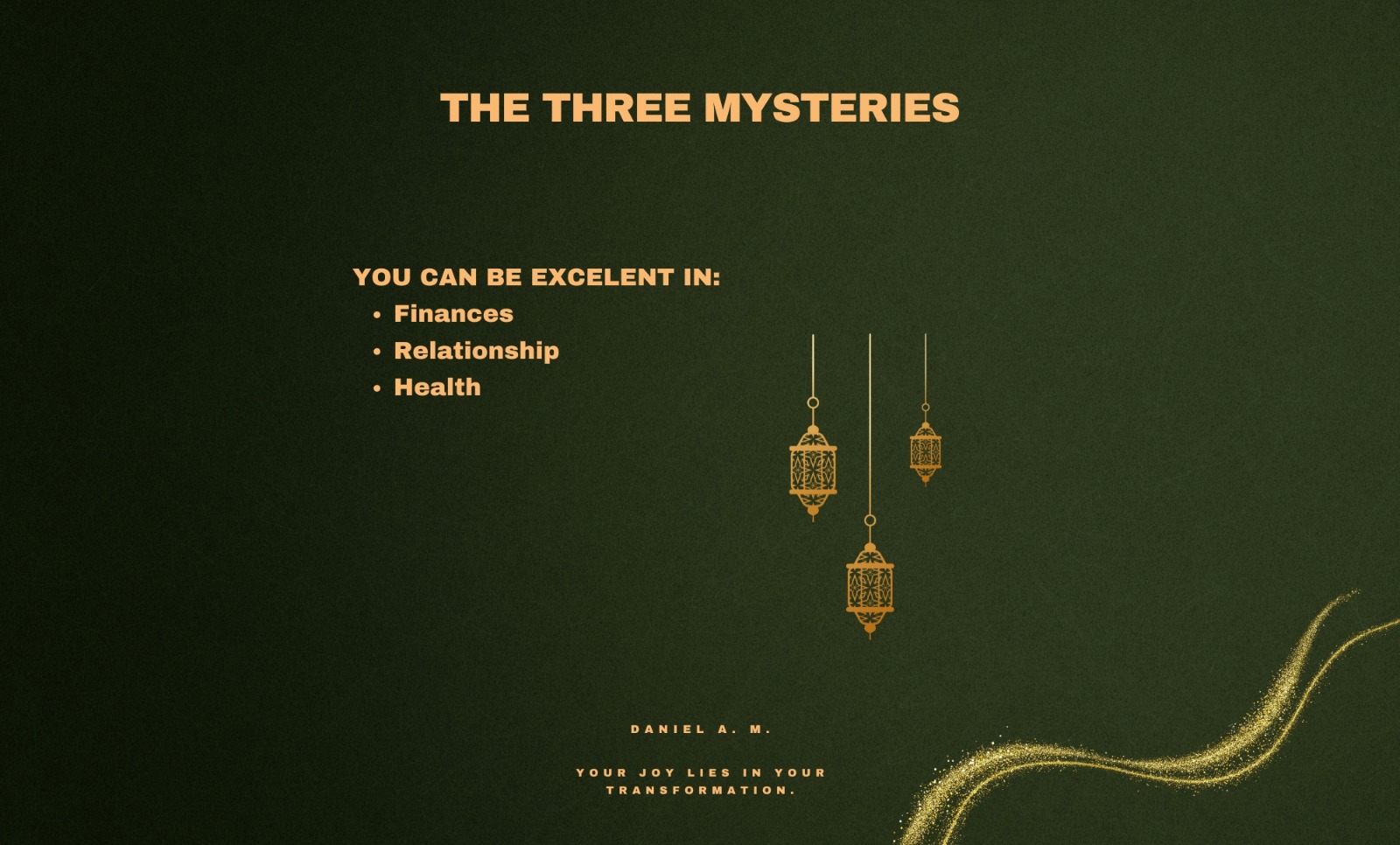 THE THREE MYSTERIES