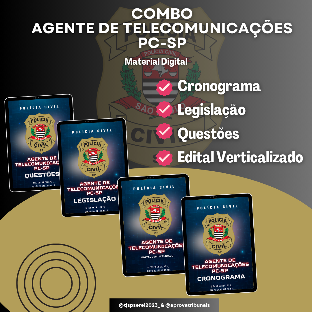 Combo Agente de Telecomunicações PCSP