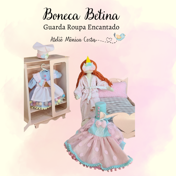 Curso Boneca Betina Ateliê Mônica Costa Hotmart
