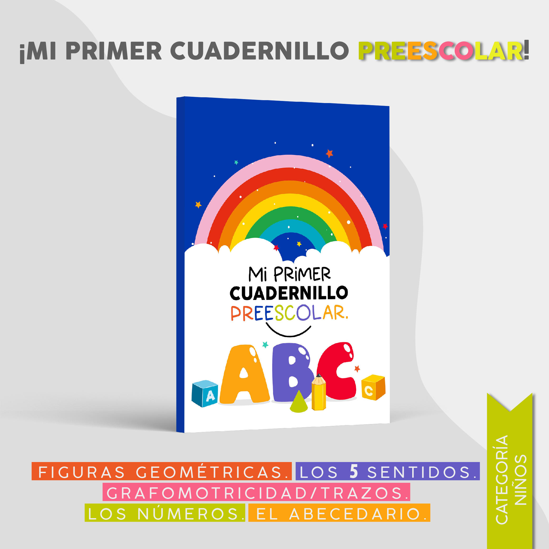 ¡MI PRIMER CUADERNILLO! PREESCOLAR - DIVERTIRSE EN CASA | Hotmart