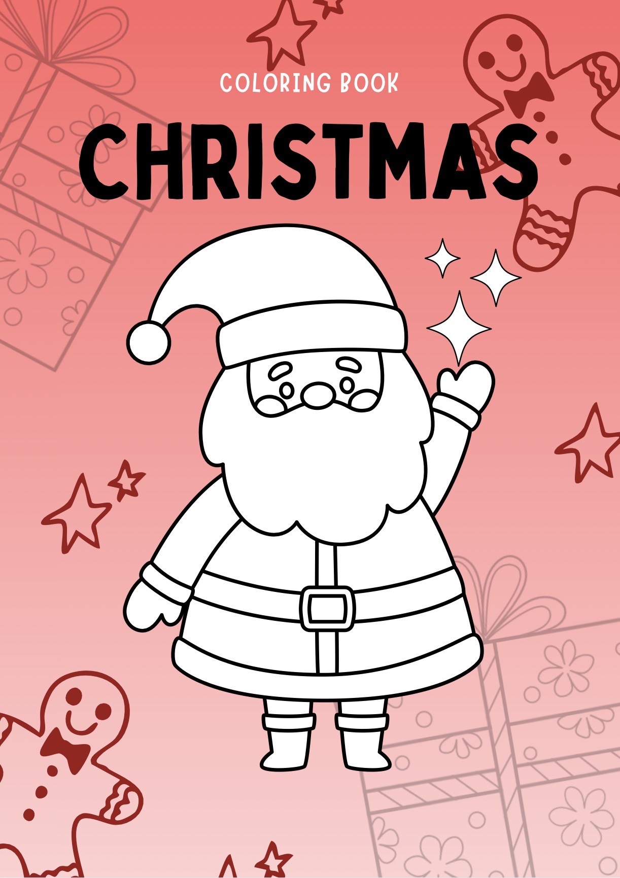 Christmas coloring book for kids | Hotmart