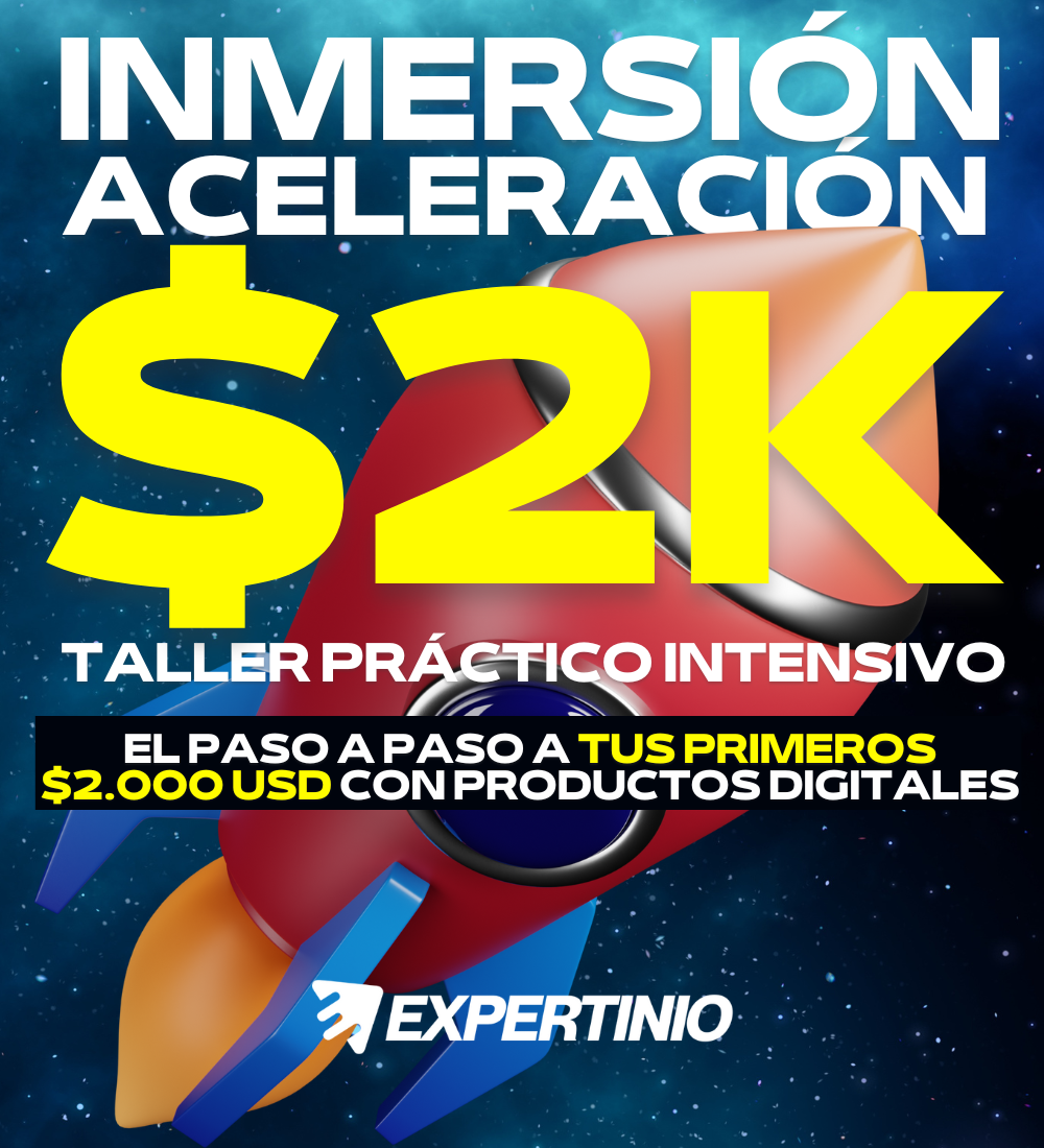 Inmersión Aceleración 2K desde Cero - Expertinio | Hotmart