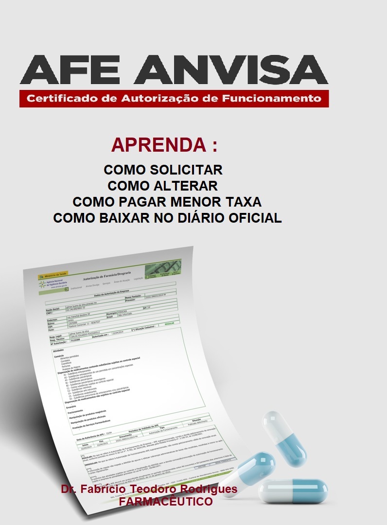 AFE ANVISA ( como fazer AFE da ANVISA ) guia completo com imagens do ...